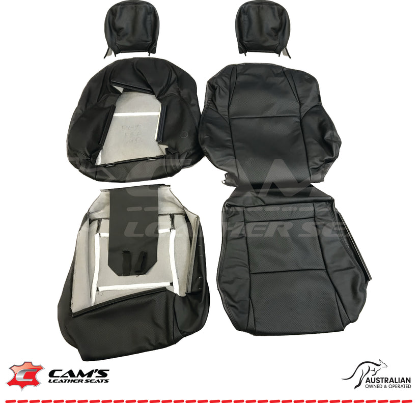 LEATHER SEATS TRIM KIT FOR HOLDEN MONARO VZ BLACK ANTHRACITE ...