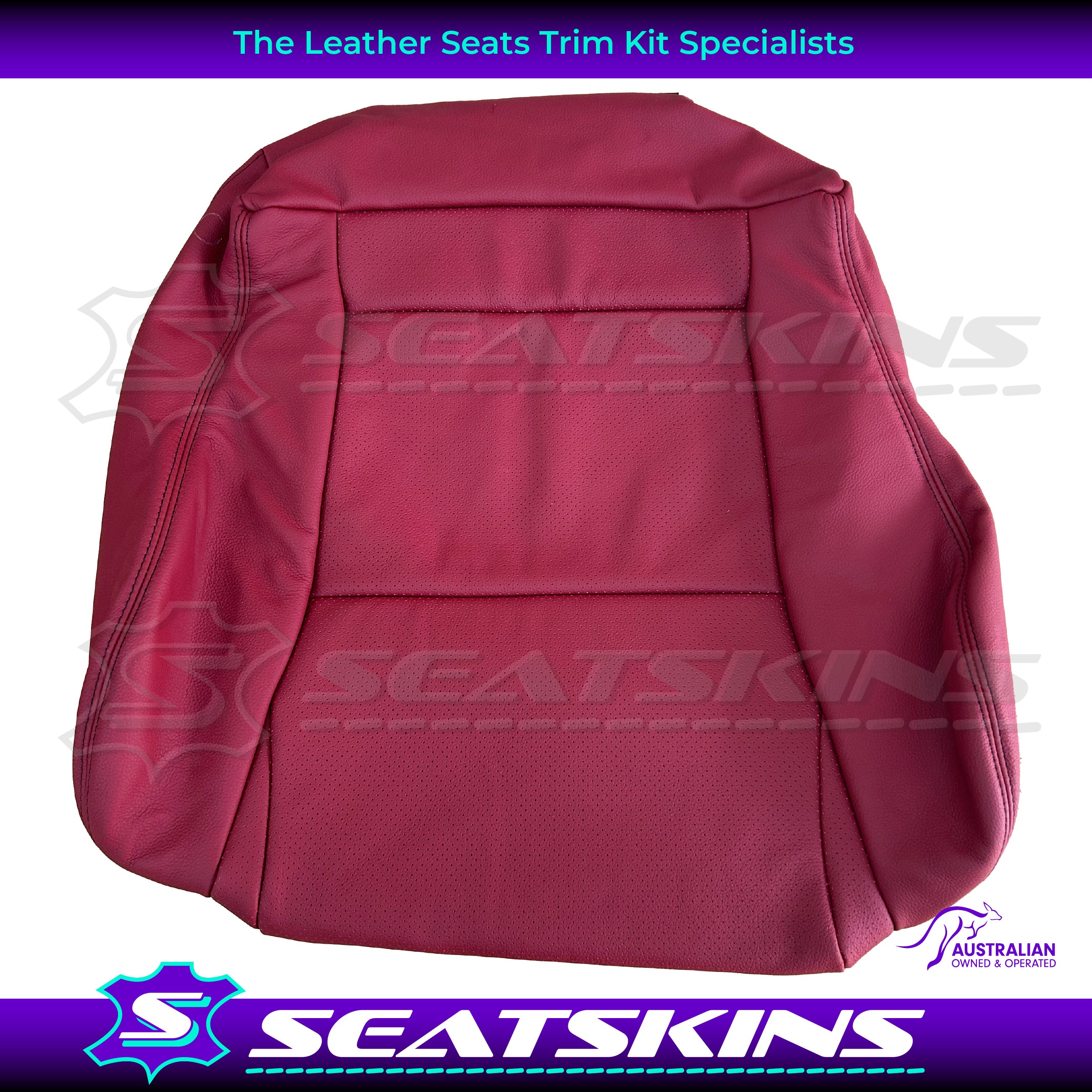LEATHER TRIM FOR HOLDEN FRONT SEAT BASE VY/VZ SS RED HOT LH OR RH ...