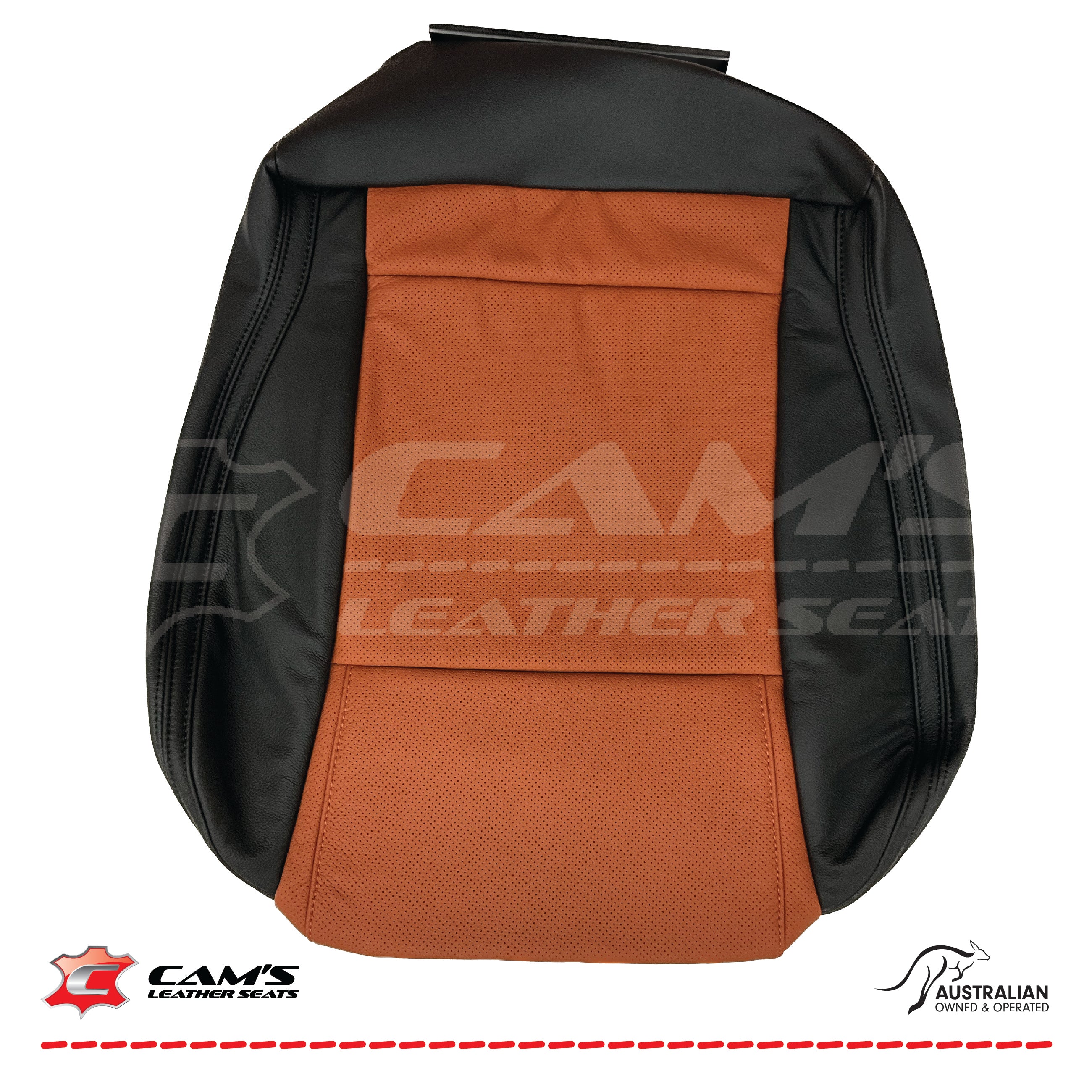 LEATHER TRIM FOR HOLDEN FRONT SEAT BASE VE SS SSV ONYX ORANGE LH OR RH ...