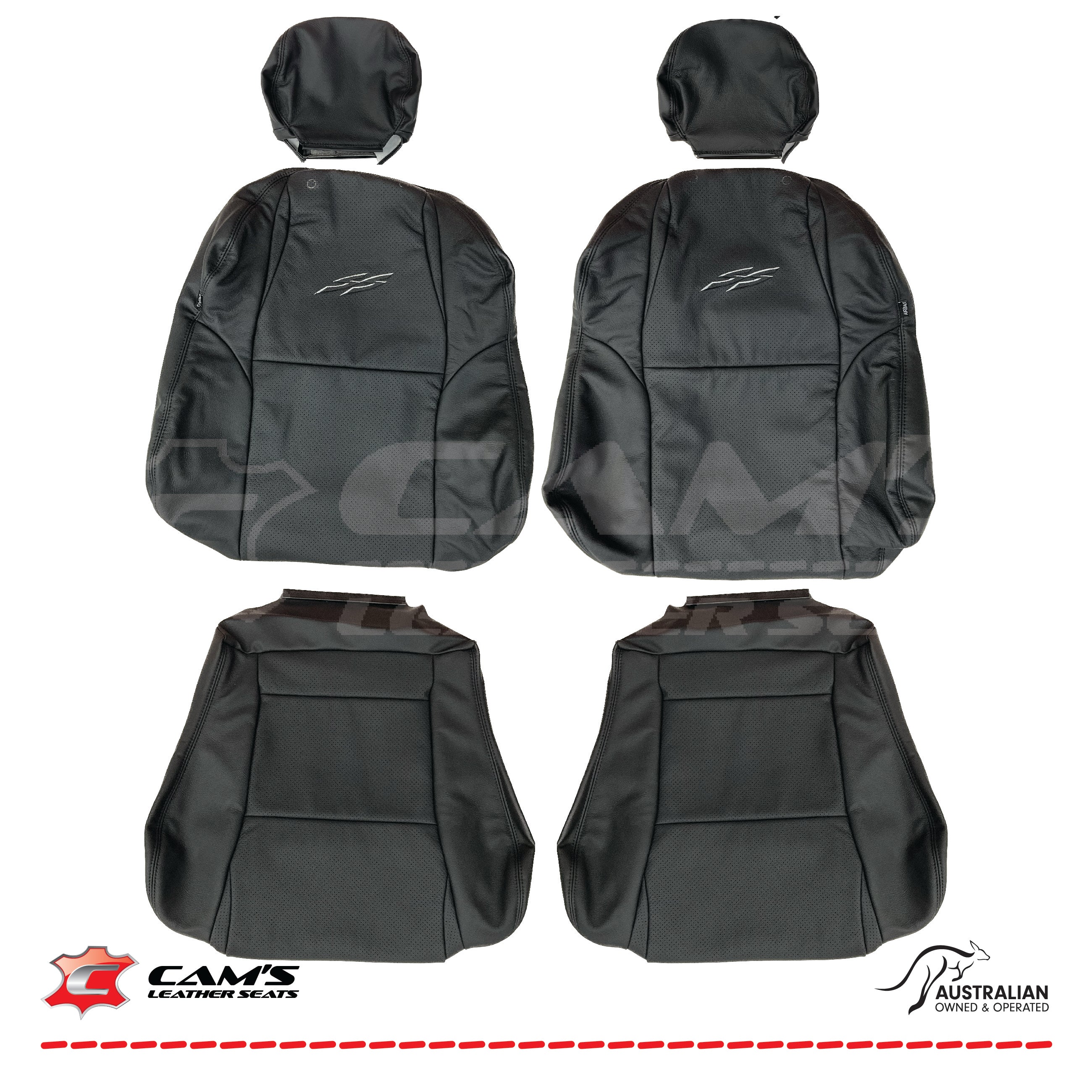 LEATHER SEATS TRIM KIT FOR HOLDEN VY S2 / VZ SS UTE FACTORY ANTHRACITE ...