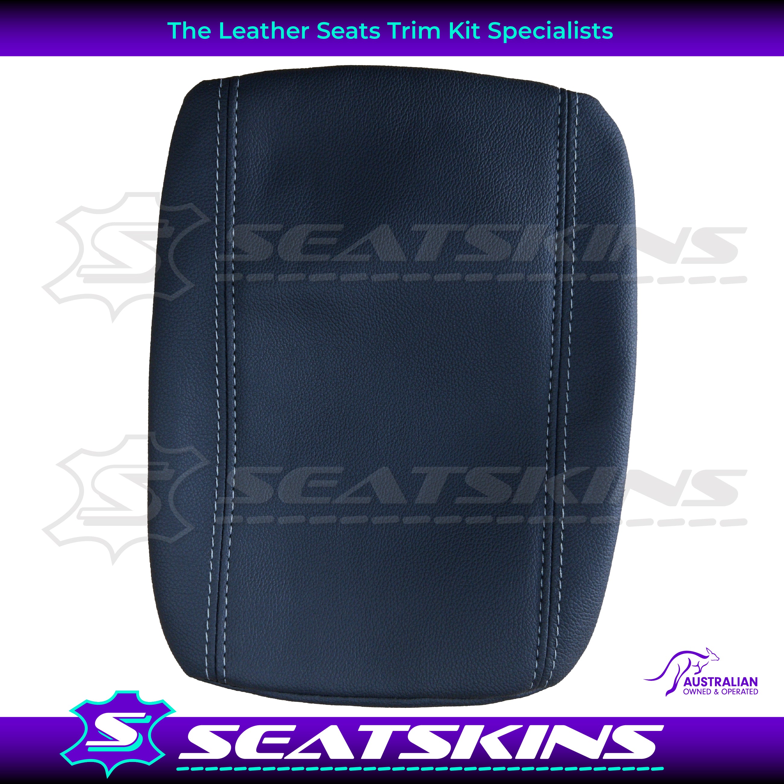 CONSOLE COVER FOR HOLDEN VE/VF LOW SHAPE ONYX BLACK WITH GREY TWIN NEE ...